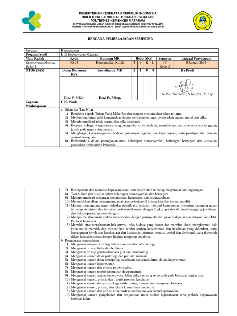 RPS KMB II 2A Genap 2024 | PDF