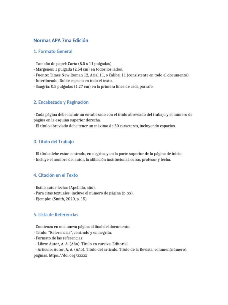 Normas APA 7ma Edicion | PDF