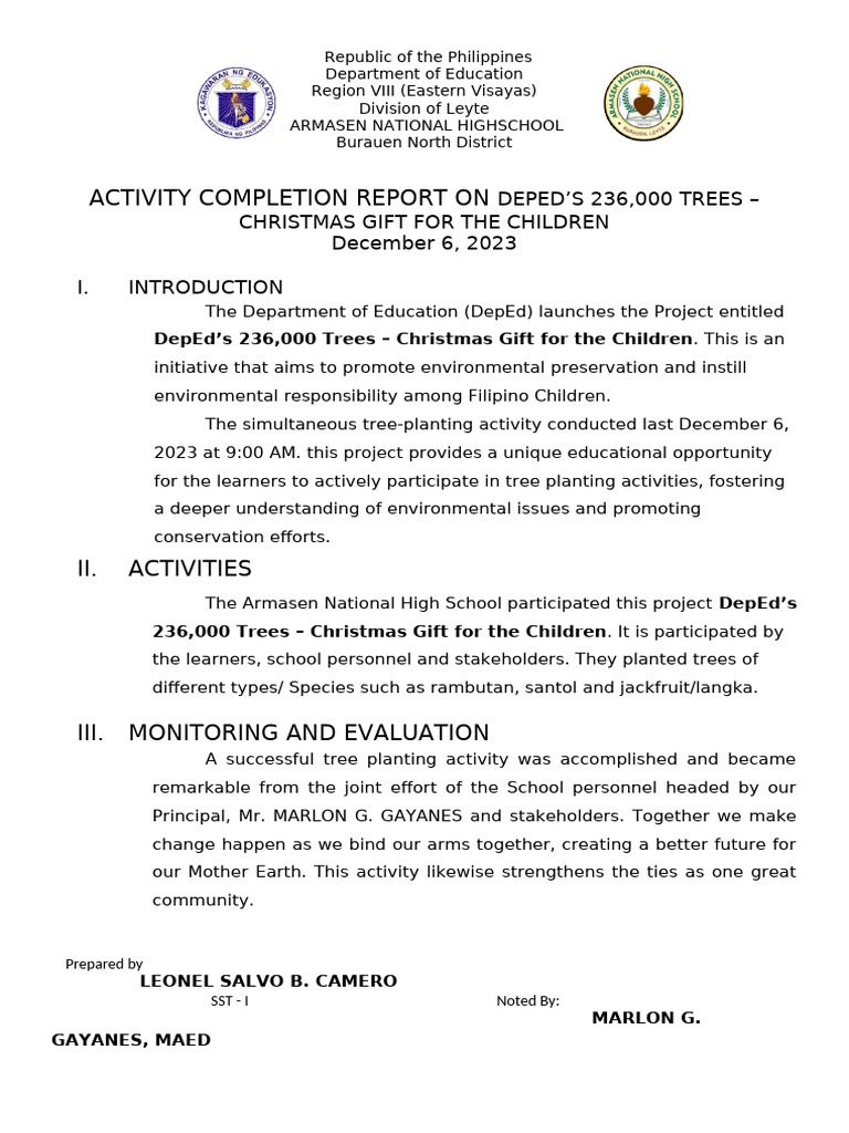 TREE PLANTING ACR | PDF