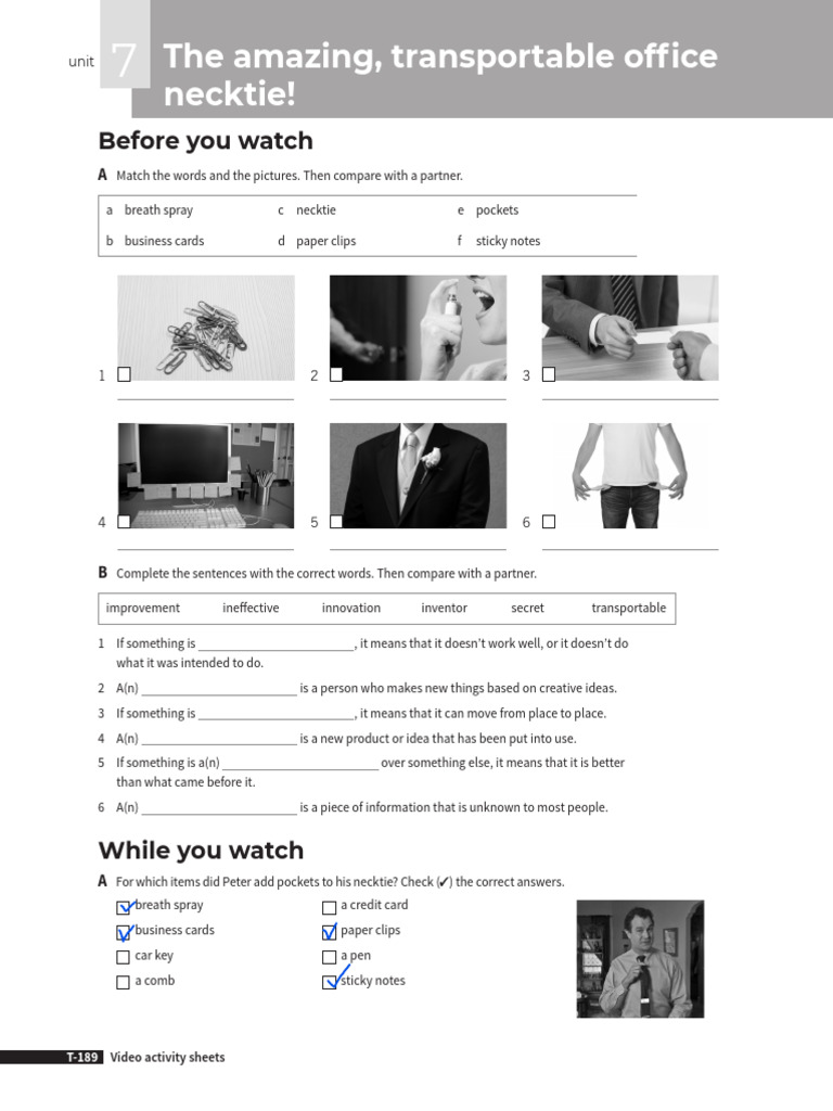 Four Corners Level 4 Unit 7 | PDF