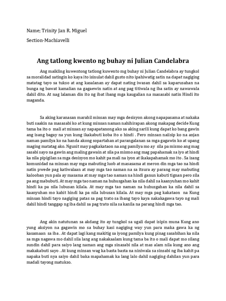 Repleksyon Papel | PDF