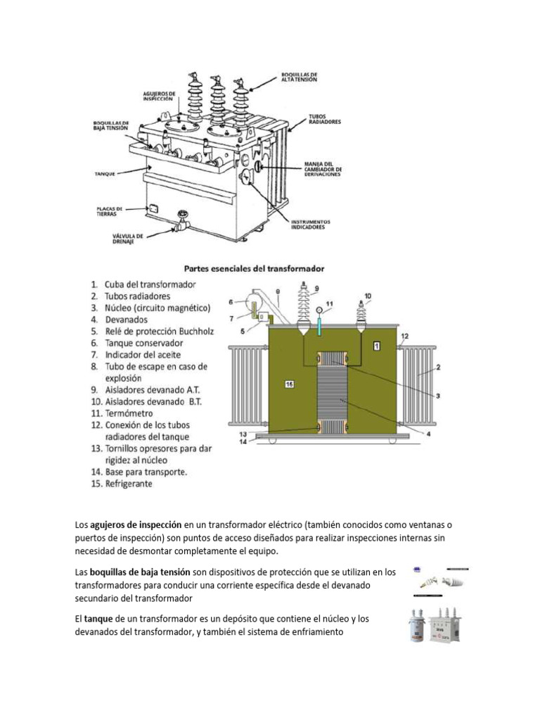 Componentes Clave de Transformadores Eléctricos | PDF