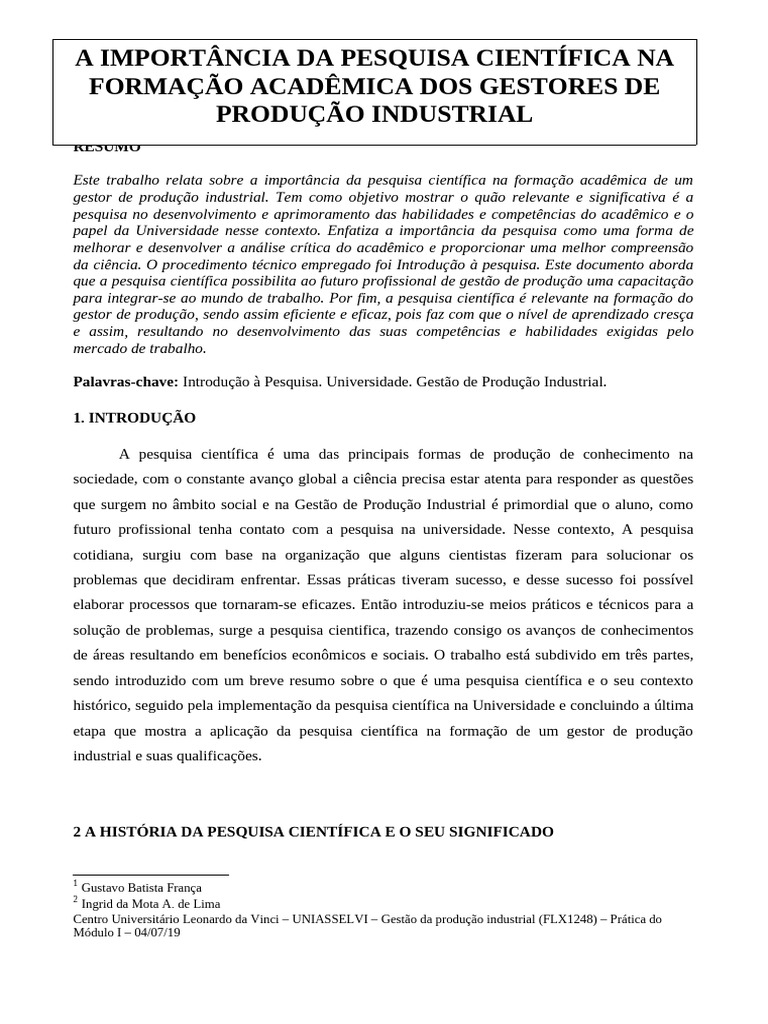 Paper - Gpi - Gustavo Batista | PDF | Science | Método científico