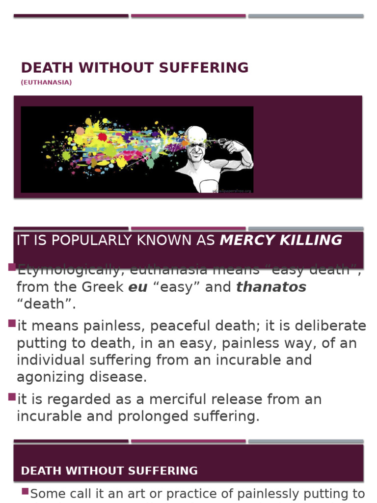 12d. DEATH WITHOUT SUFFERING | PDF | Medical Ethics | Death