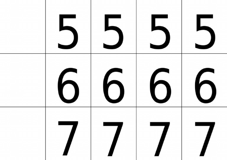 Plaquinha de Numeros 2 | PDF
