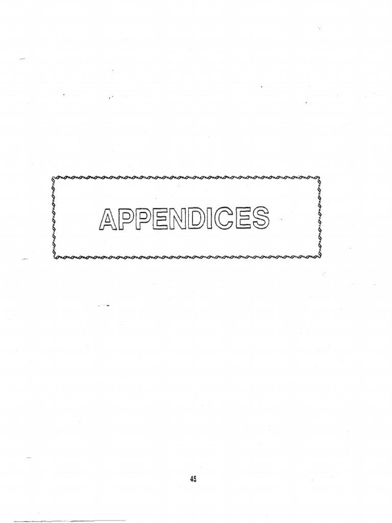 Appendices | PDF