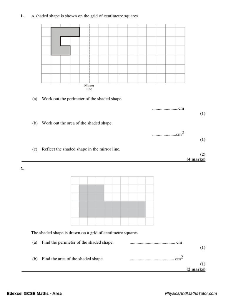 Area QP | PDF | Area | Volume