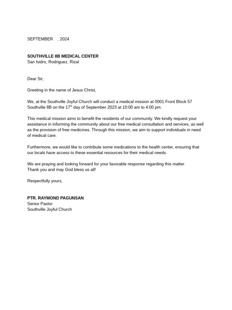 Letter of Request | PDF