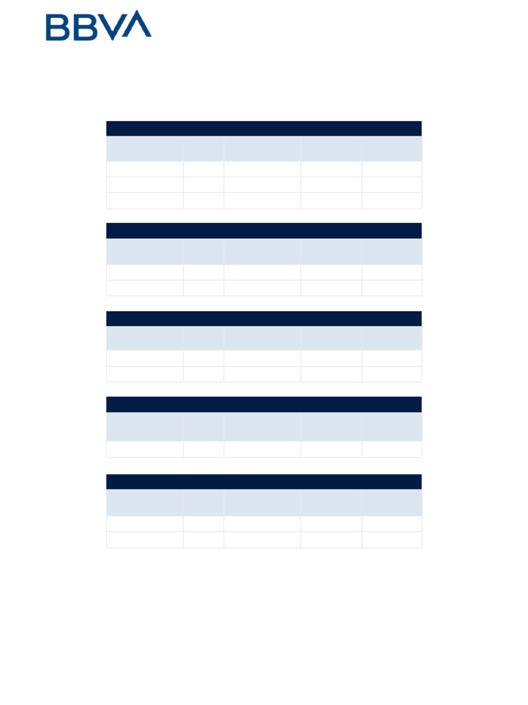 Tasas BBVA | PDF | Economias