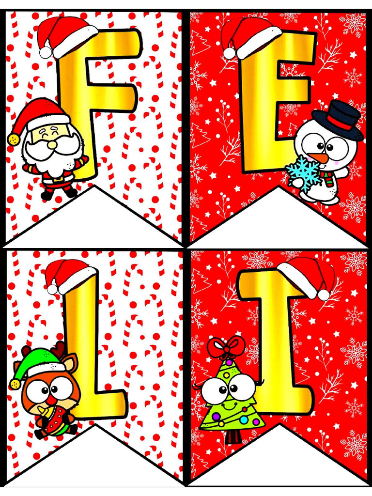 letrero feliz Navidad | PDF