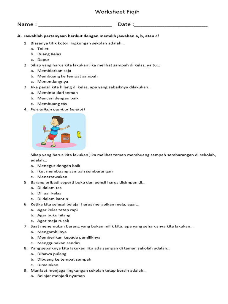 Worksheet1 Fiqih - 090548 | PDF
