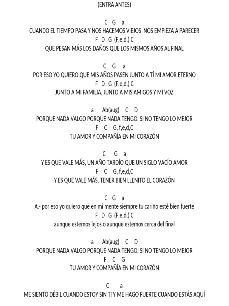 Nada Valgo Sin Tu Amor | PDF