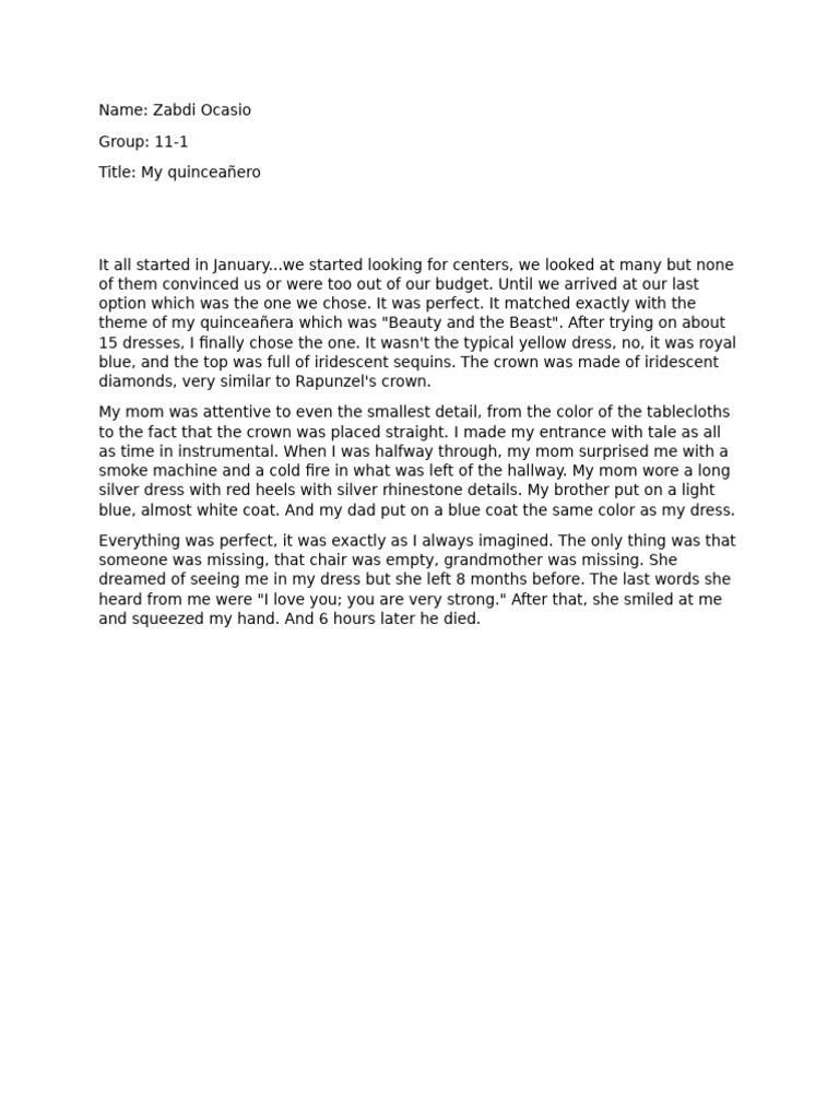 Memoir - DRAFT #2 | PDF