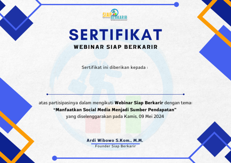 Sertifikat Webinar | PDF