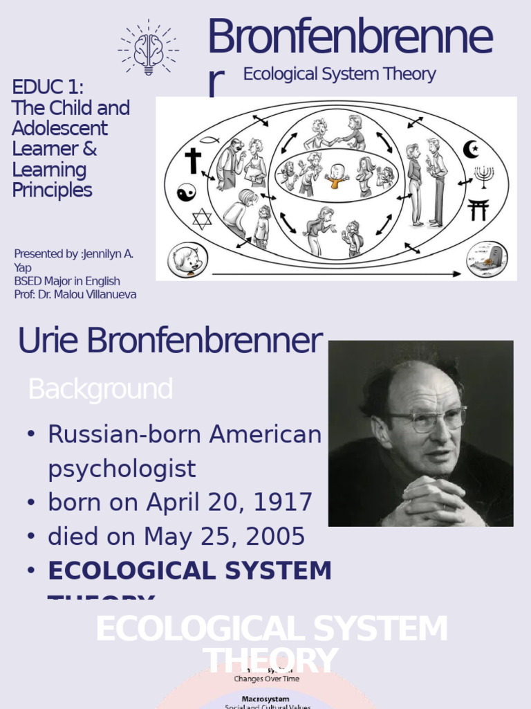 Bronfenbrenner's Theory | PDF | Social Psychology | Psychological Concepts