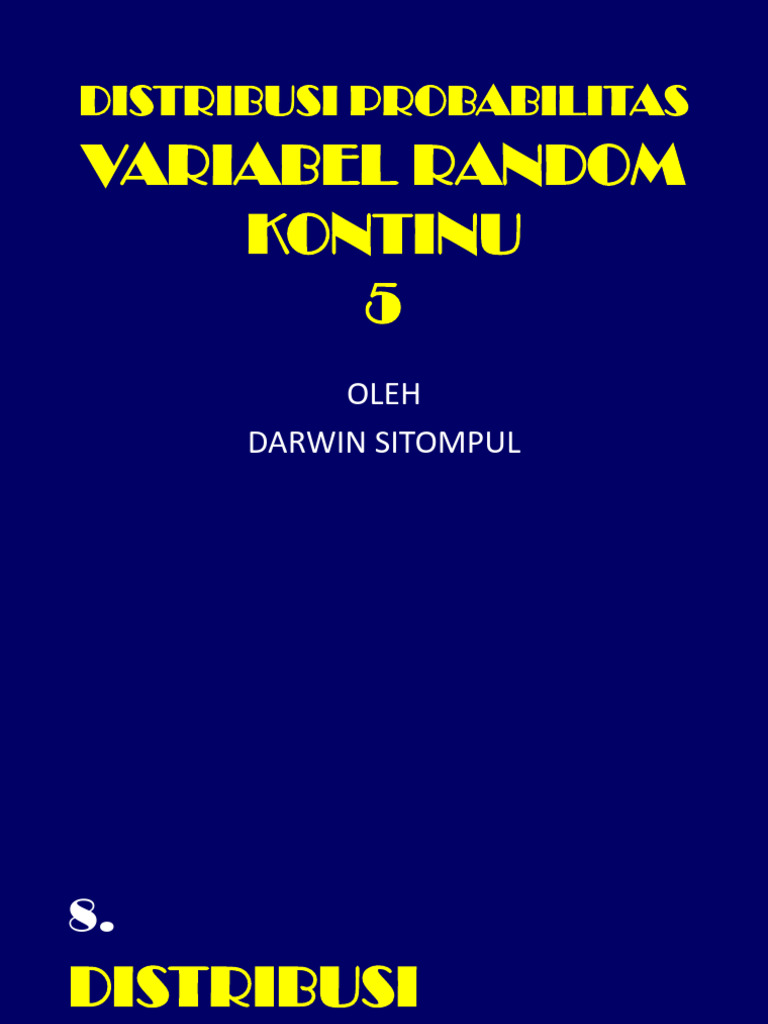 Distribusi Weibull dan Lognormal dalam Probabilitas | PDF