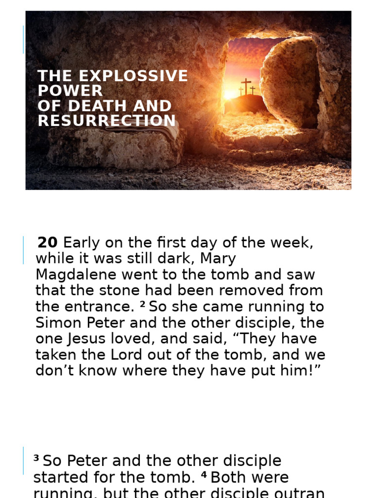 The Explosive Power of Death and Resurrection | PDF | Jesus | Disciple (Christianity)