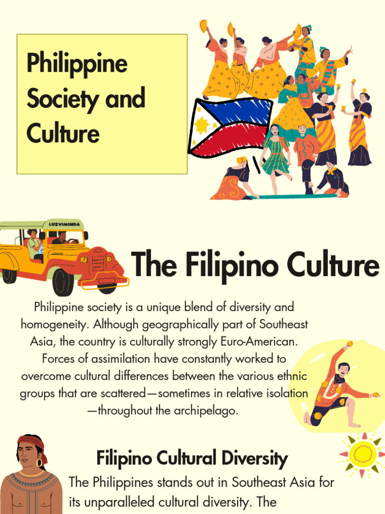 Philippine Society and Culture | PDF | Philippines | Multiculturalism