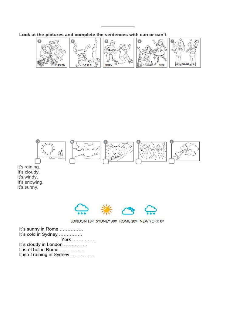 Activities for Units 5 and 6 | PDF