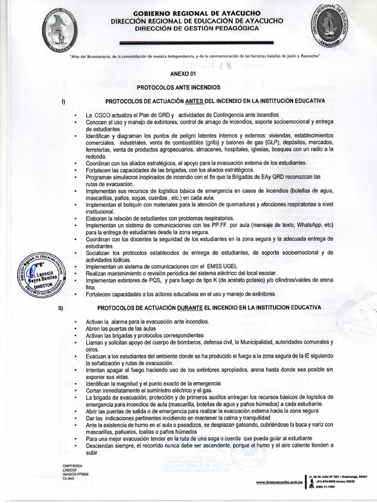 Protocolo Ii Simulacro Nacional Incendios Urbanos-Forestal | PDF