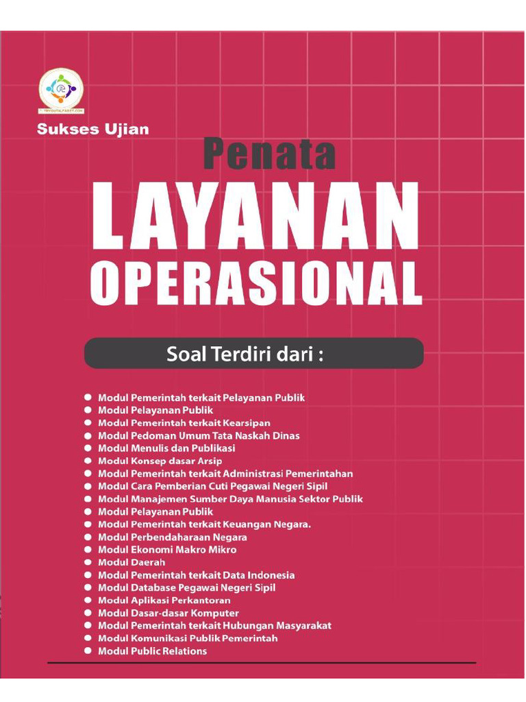 Ebook Penata Layanan Operasional Contoh Soal Teknis | PDF