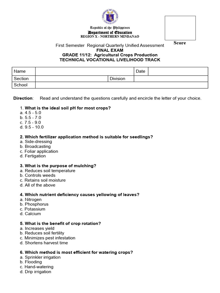 GRADE 11_12 TVL AGRICROPS PRODUCTION | PDF | Pest (Organism) | Pesticide