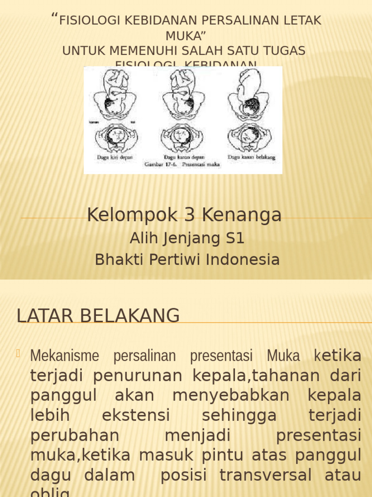 Fisiologi Kebidanan Persalinan Letak Muka (4) | PDF