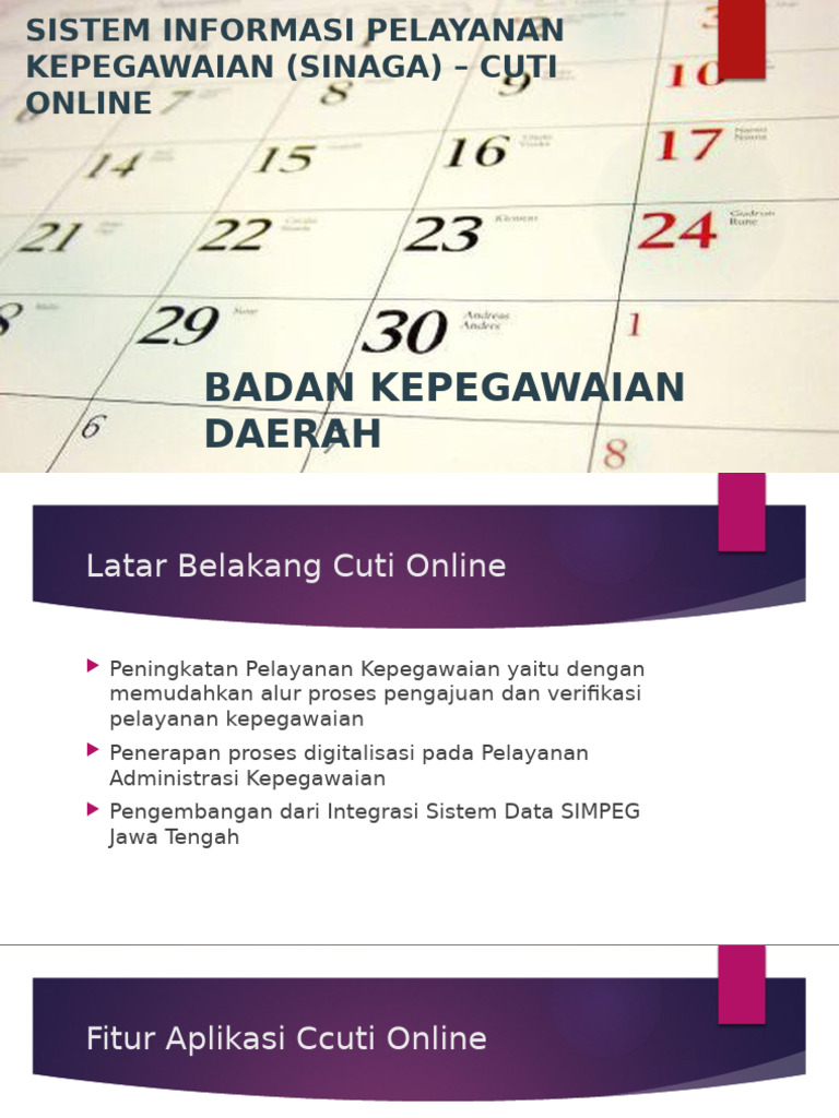 Sistem Informasi Pelayanan Kepegawaian (Sinaga) | PDF