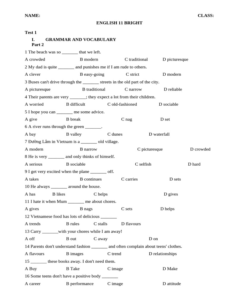 REVIEW NGU PHAP-E11 | PDF