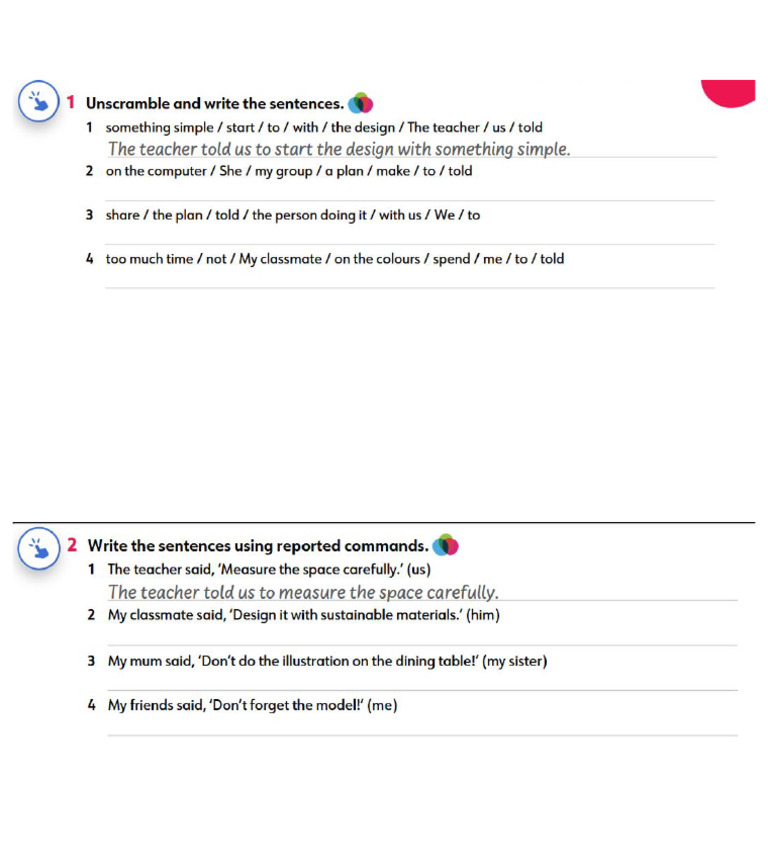 Reported_commands_exercises (2) | PDF