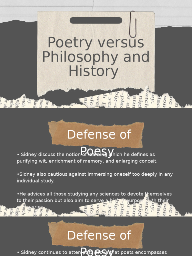 Poetry vs. Philosophy: Sidney and Dryden | PDF | John Dryden | Poetry
