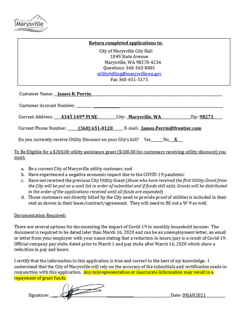 APPLICATION FOR UTILITY ASSISTANCE - REVISED Jan 2021 | PDF | Economies