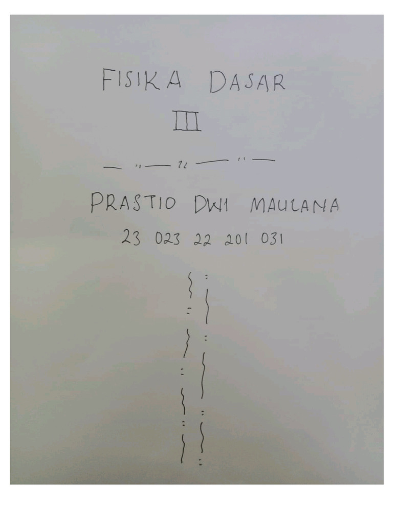Prastio Tugas 1 Fisika | PDF
