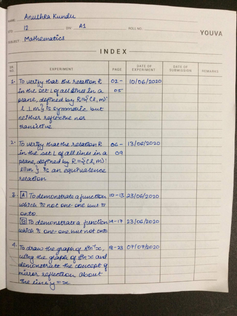 Maths Practical | PDF