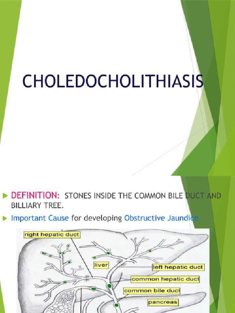 Choledocholithiasis | PDF