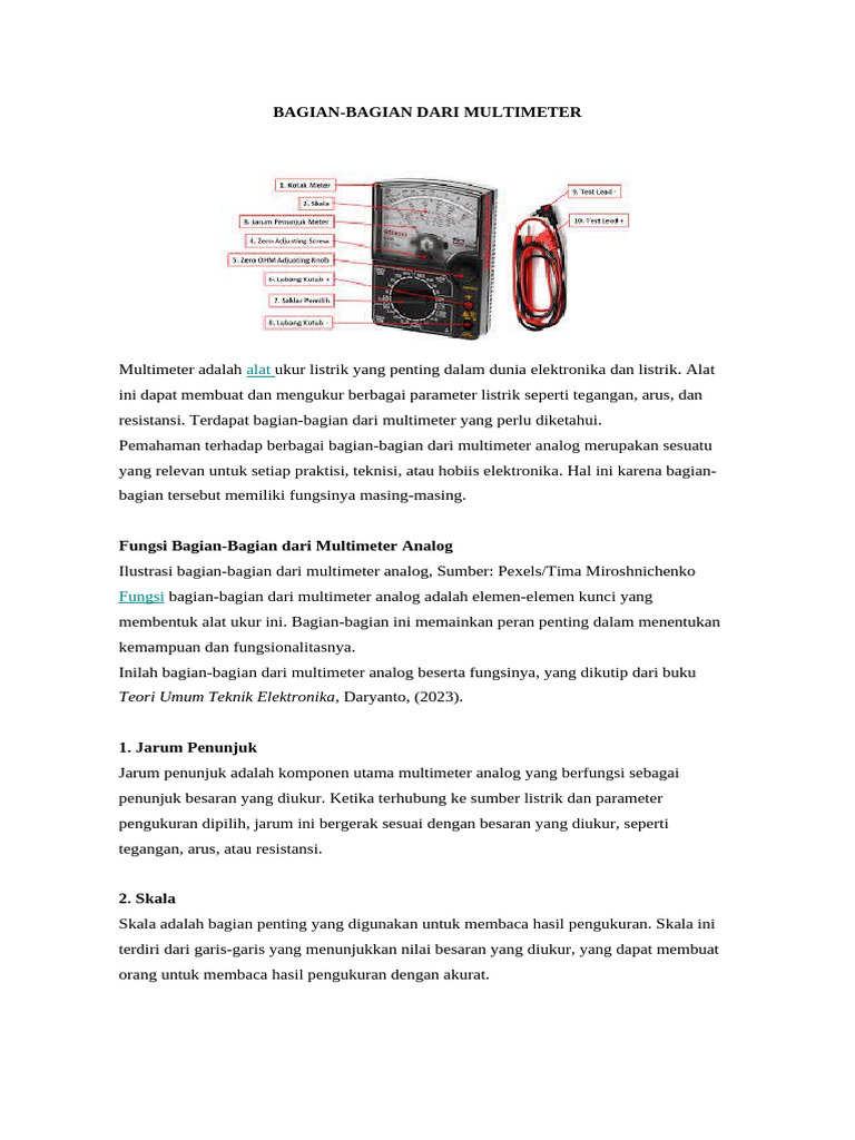 BAGIAN Multimeter | PDF