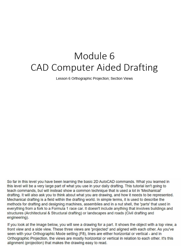 CAD Module 6 | PDF