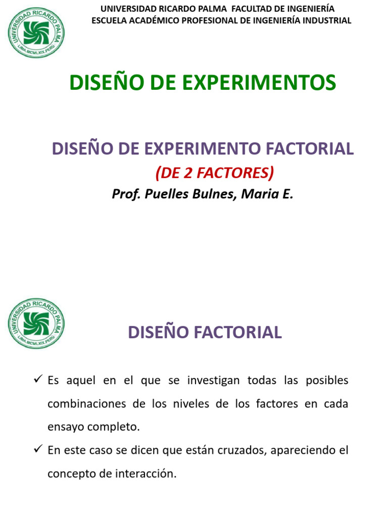 Doe Bifactorial | PDF | Diseño de experimentos | Evidencia