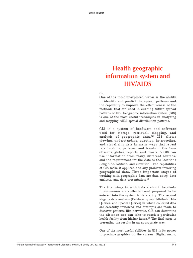 health_geographic_information_system_and_hiv_aids.19 | PDF | Geographic ...