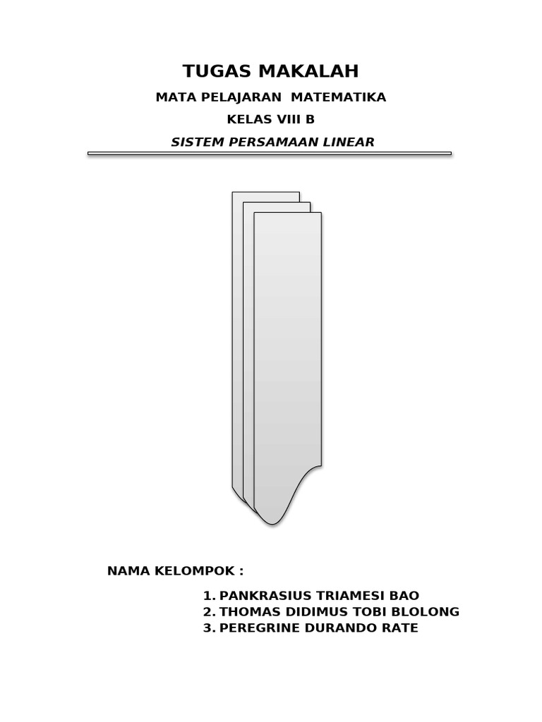 COVER TUGAS MAKALAH | PDF