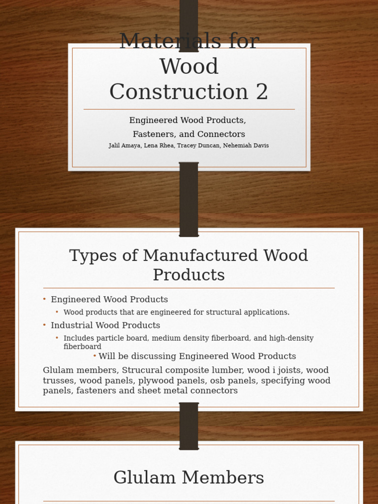 Materials For Wood Construction 2 | PDF | Plywood | Wood