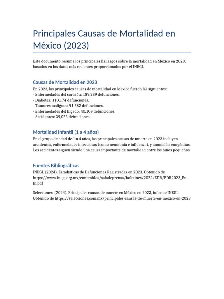 Principales_Causas_de_Mortalidad_en_Mexico_2023 | PDF