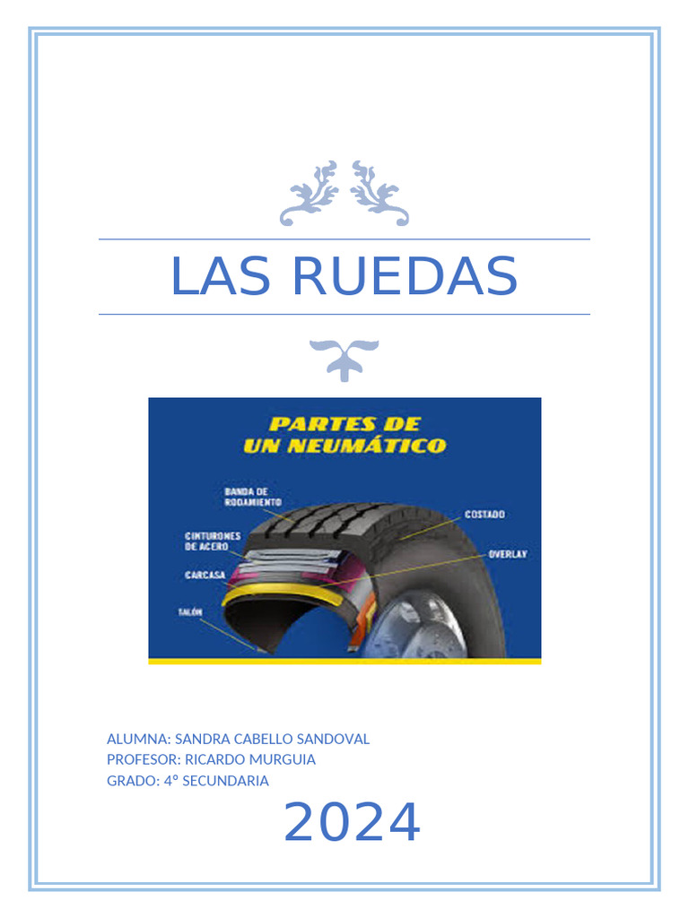 LAS RUEDAS | PDF | Neumático | Rueda