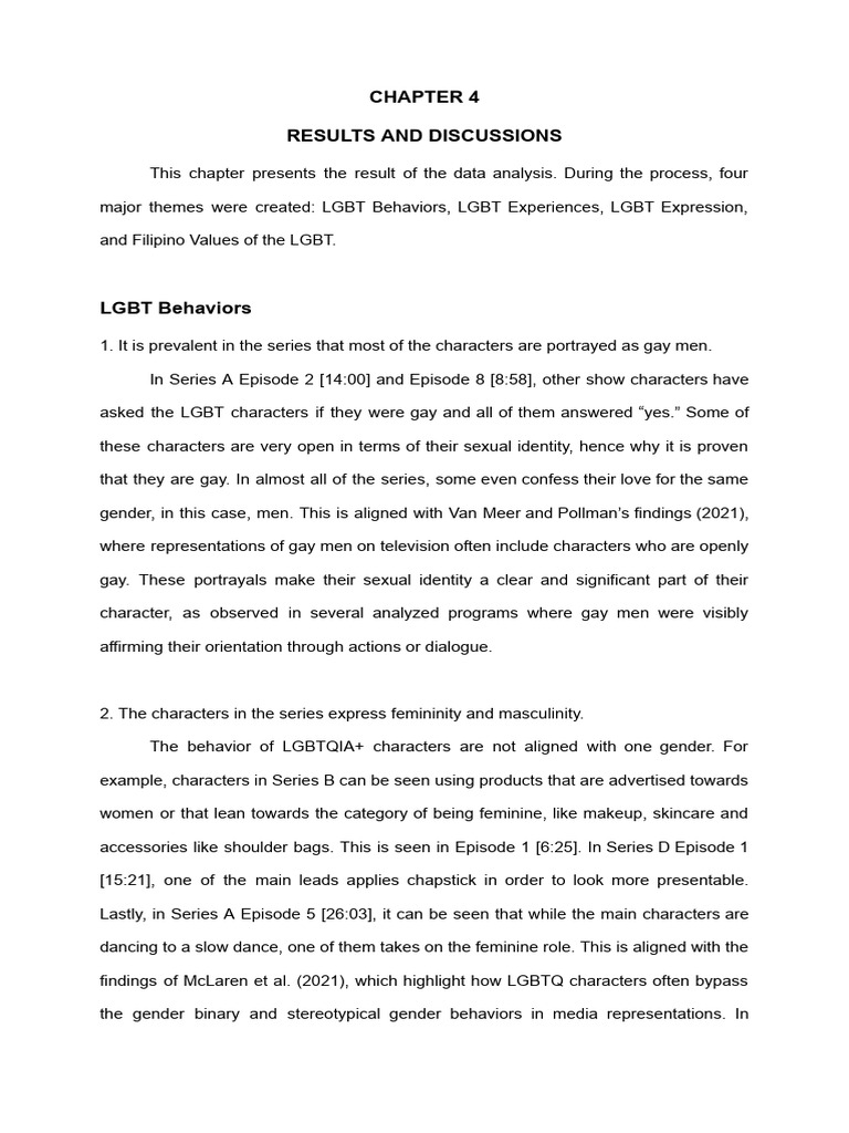Filipino LGBT Themes in Media Analysis | PDF | Gender | Gender Studies