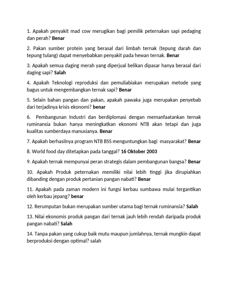 Indah Pratiwi Tugas Sapi&Kerbau | PDF