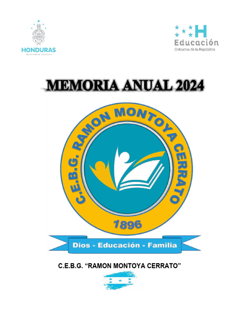 Memoria - Anual - 2024 - Cebg. Ramon Montoya Cerrato | PDF | Enseñando ...