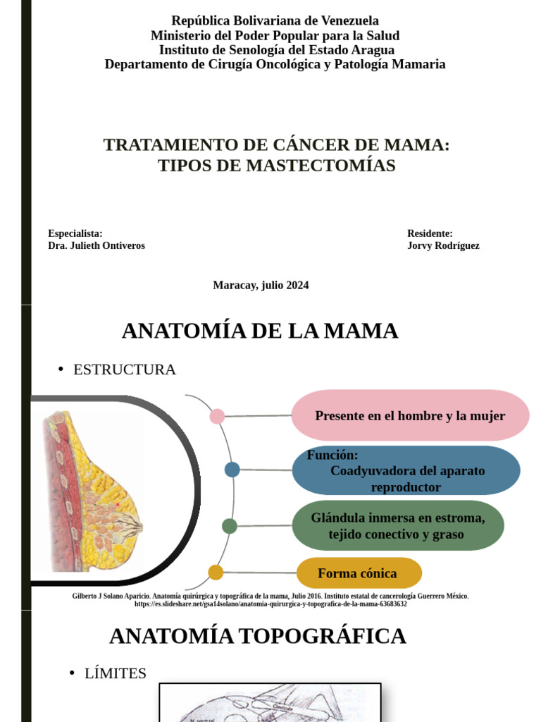 Tipos de Mastectomías en Cáncer de Mama | PDF | Pecho | Oncología