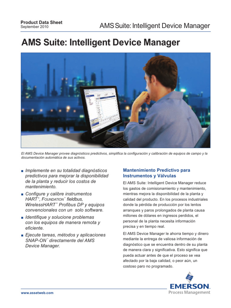 Product Data Sheet Ams Device Manager Overview Es 105010 | PDF ...