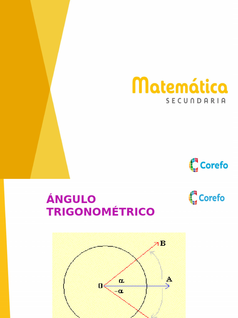 PPT_ El ángulo trigonométrico | PDF | Trigonometría | Ángulo