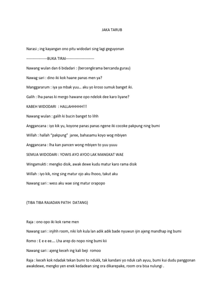 Jaka Tarub | PDF